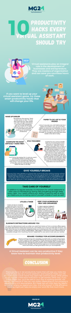 10 Productivity Hacks Every Virtual Assistant Should Try